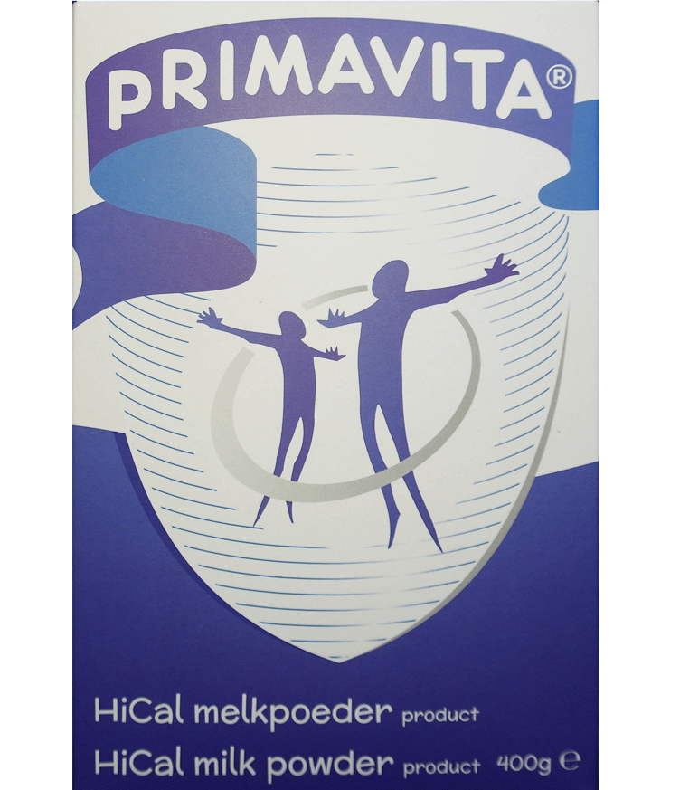 Primavita HiCal milk powder product