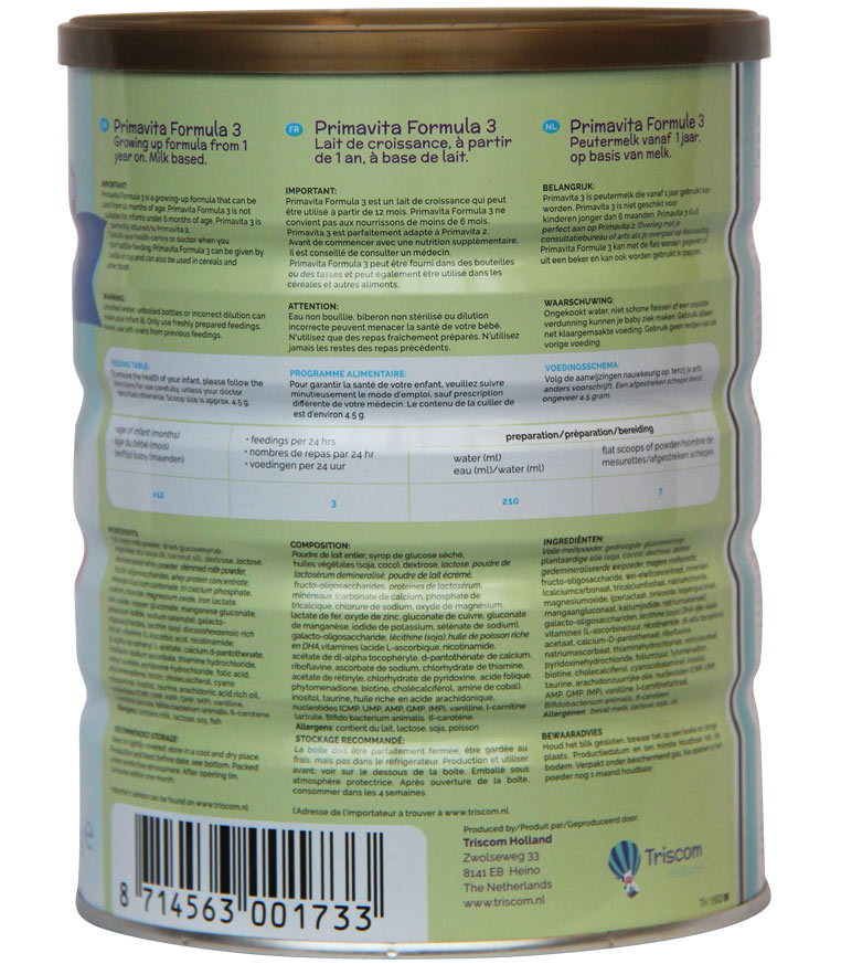 Primavita 3 - Growing-up formula