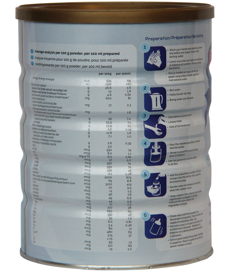 Triscom Holland - Triscom infant formulas made of Dutch milk