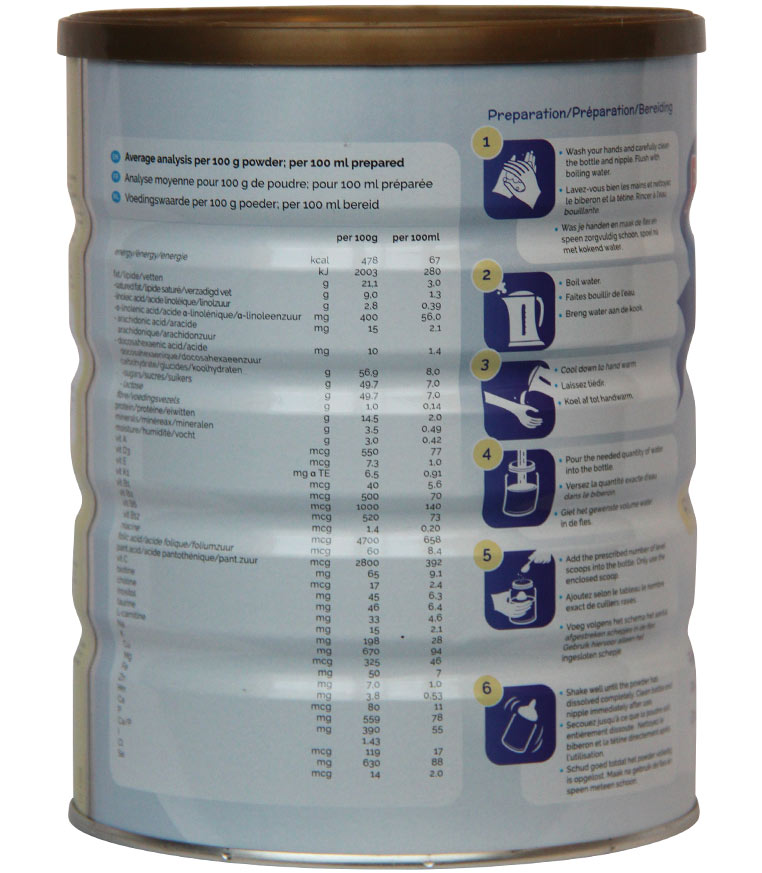 Primavita Holland - Primavita infant formulas made of Dutch milk